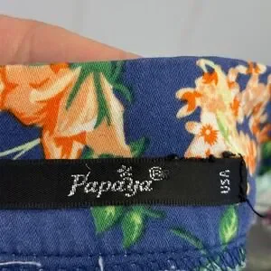 Papaya | Skirts | Y2k Floral Pleated Mini Skirt Womens Size L Cottage ...